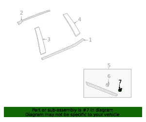 2021-2024 GM Body Side Molding Clip 11602586 GM | GMPartsDirect.com