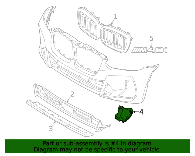 Genuine BMW 51-11-8-081-200 | Air Inlet Cover | FREE Shipping on Most ...