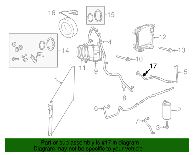 2011-2021 Mopar A/c Pressure Transducer Va 68308727aa | TascaParts.com