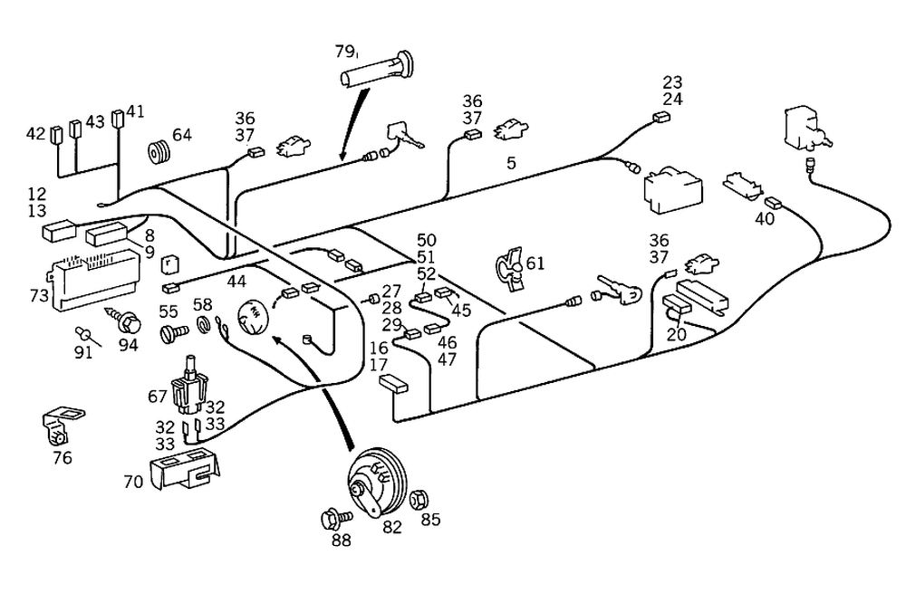 201-820-21-10 - Switch 1955-2003 Mercedes-Benz | Mercedes-Benz USA Parts