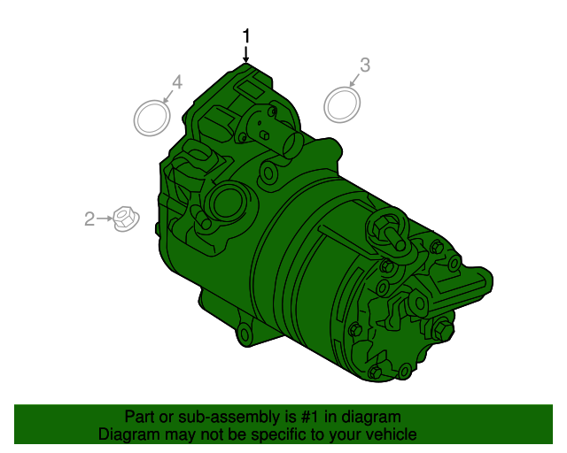 2018-2022 Volvo A/C Compressor 36013037 | TascaParts.com