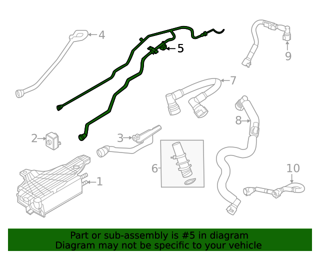 Ford L1MZ-9D683-F - Tube Assembly Fuel - OEM Ford Parts & Accessories
