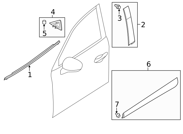 dgh951rb0 - Body Side Molding 2020-2024 Mazda CX-30 | AutoNation Parts