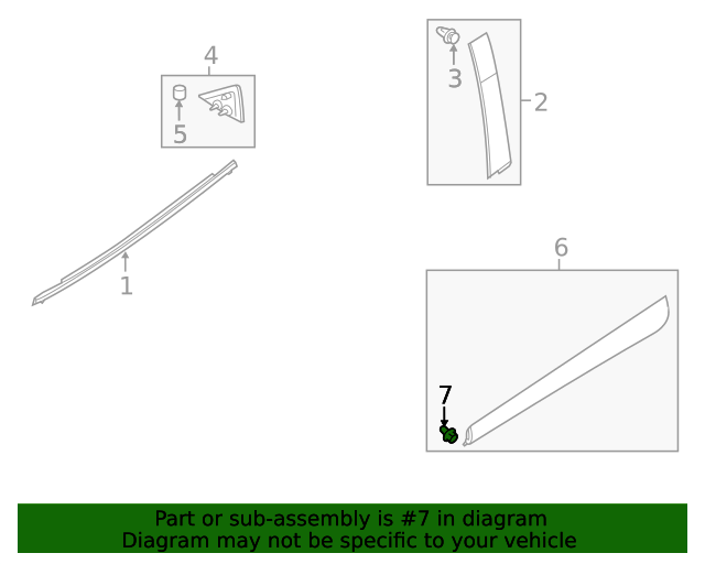 2020-2024 Mazda CX-30 Body Side Molding Fastener DFR5-51-PJ5 | Real ...