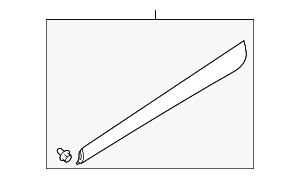 2020-2024 Mazda CX-30 Body Side Molding DGH9-51-RA0 | OEM Parts Online