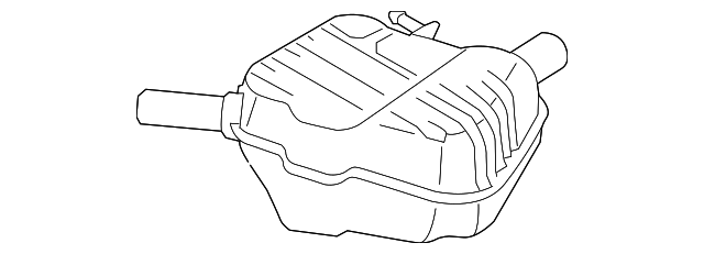 4G0-253-609-AK - Muffler 2014-2016 Audi | Audi OEM Parts