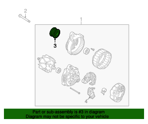 37321-25201 - Alternator Pulley 2007-2013 Kia | Kia.Parts Store