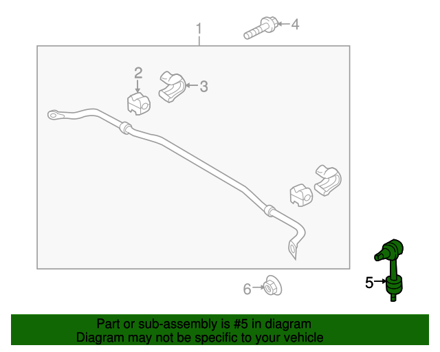 Genuine OEM Suspension Stabilizer Bar Link Kit Part# 55540-3R000 Fits ...