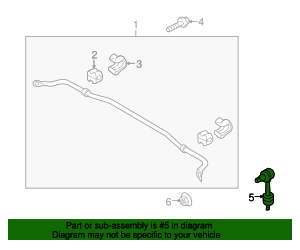 Genuine OEM Suspension Stabilizer Bar Link Kit Part# 55540-3R000 Fits ...