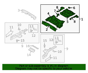 Ford LX6Z-7811215-C - Pan Assembly Floor - 2020-2021 Lincoln Corsair ...