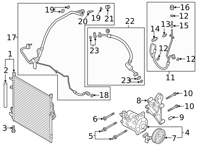 KB3Z-19703-C - Compressor 2019-2023 Ford Ranger | Ford Parts Direct