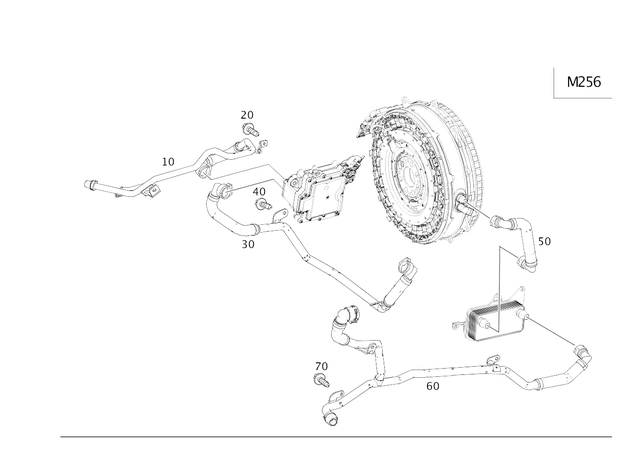 256-203-09-02 - Coolant Line 2019-2024 Mercedes-Benz | Mercedes-Benz ...