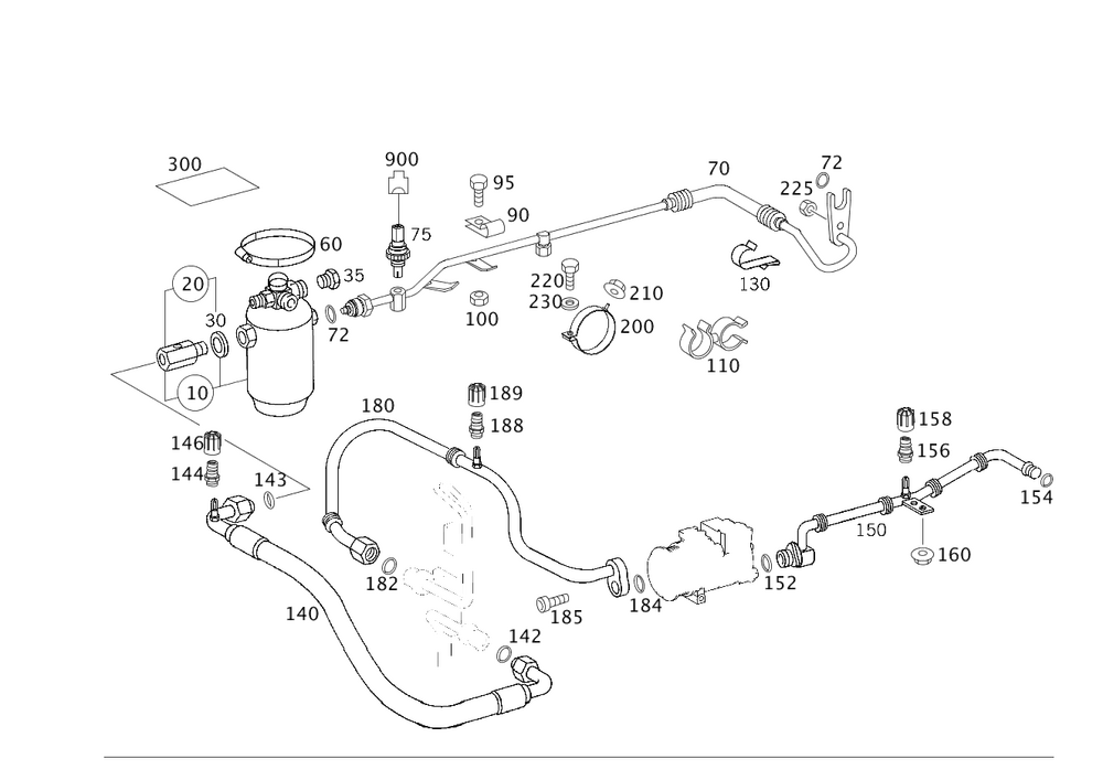 Piping 463500927264 | MB OEM Parts