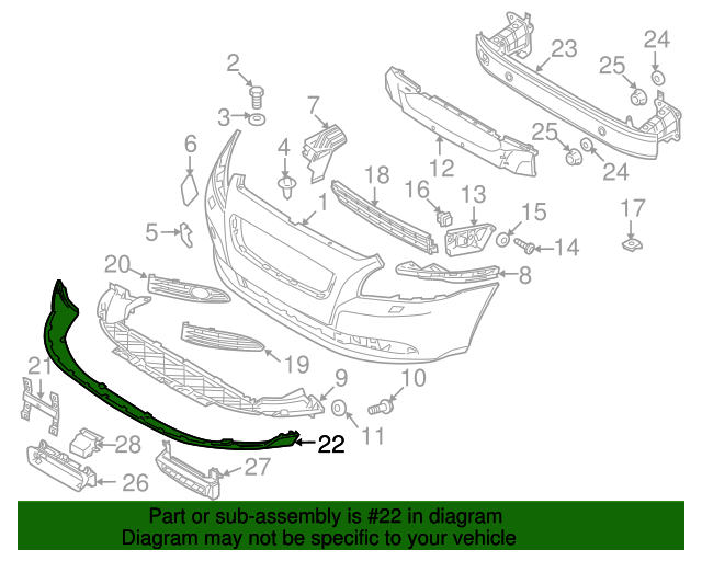 39886297 - Spoiler - 2008-2011 Volvo | Volvo OEM Parts Direct