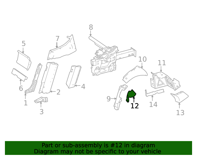 190-610-80-00 - Front Bracket 2016-2020 Mercedes-Benz | Mercedes-Benz ...