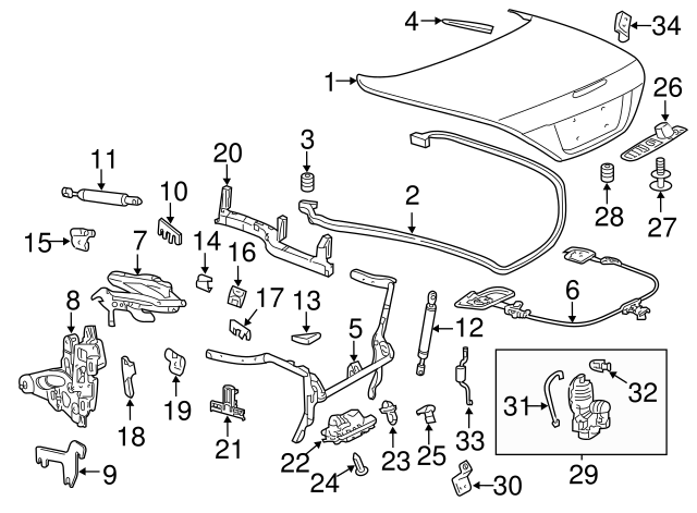 2004-2012 Mercedes-Benz Cover 230-693-12-17-9C75 | Mercedes-Benz Parts