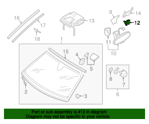 8W0-858-937-4PK - Interior Rear View Mirror Cover 2017-2023 Audi ...