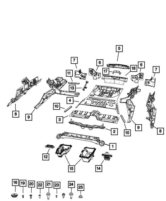 2022-2024 Jeep Grand Cherokee Rear Closure Panel 68578660AC | Mopar eStore