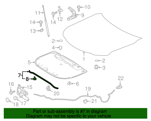 53381-33110 - Front Weather-Strip - 2018 Toyota Camry | Sparks Parts