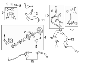 2011-2014 Nissan Murano Power Steering Cooler Tube 49790-1GR1A ...