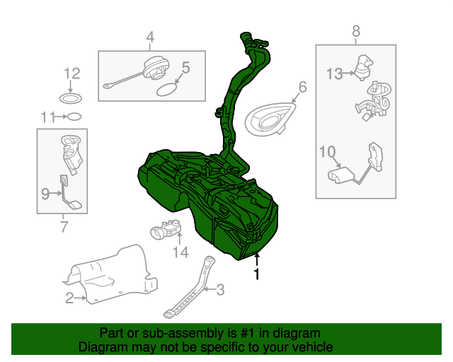 212-470-75-01 - Fuel Tank - 2010-2018 Mercedes-Benz | World Mercedes ...