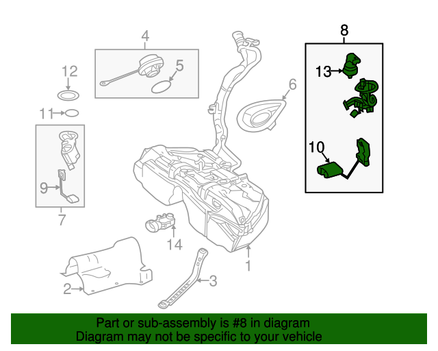 Genuine Fuel Sender Unit for 2012-2018 Mercedes-Benz Part# 218-470-09 ...