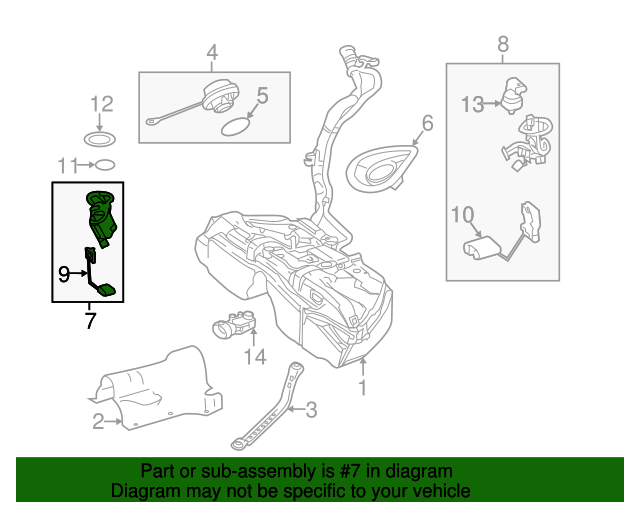 2012-2018 Mercedes-Benz Fuel Pump Assembly 218-470-00-94 | MB OEM Parts