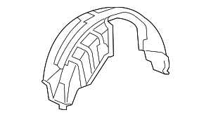 2007-2012 Lexus ES350 Wheelhouse Liner 65638-33040 | OEM Parts Online