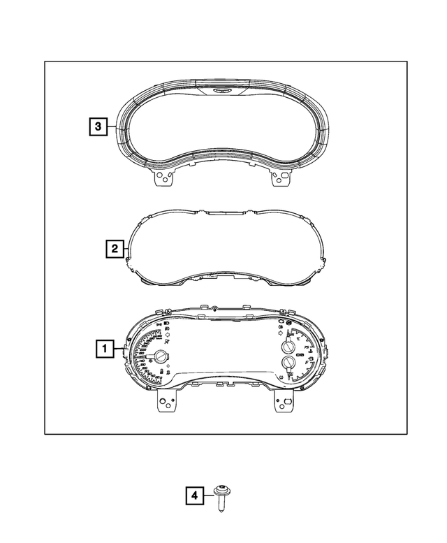 MOPAR INSTRUMENT CLUSTER LENS - 68546346AA - 68546346AA | Mopar Online ...