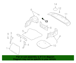 1989-2002 Subaru Door Trim Panel Clip 94078FC010 | Subaru Parts Store