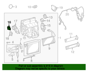 87106-30610 - HVAC Blend Door Actuator 2015-2024 Lexus ...