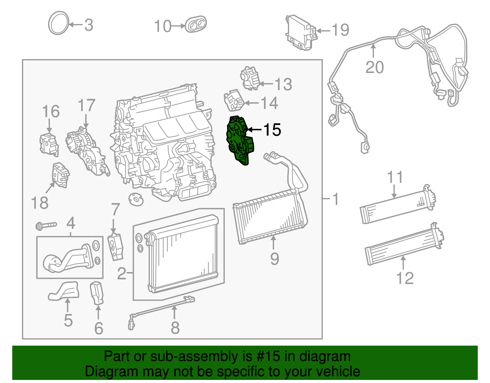 87106-30550 - HVAC Blend Door Actuator For 2013-2024 Lexus | Lexus OE Parts