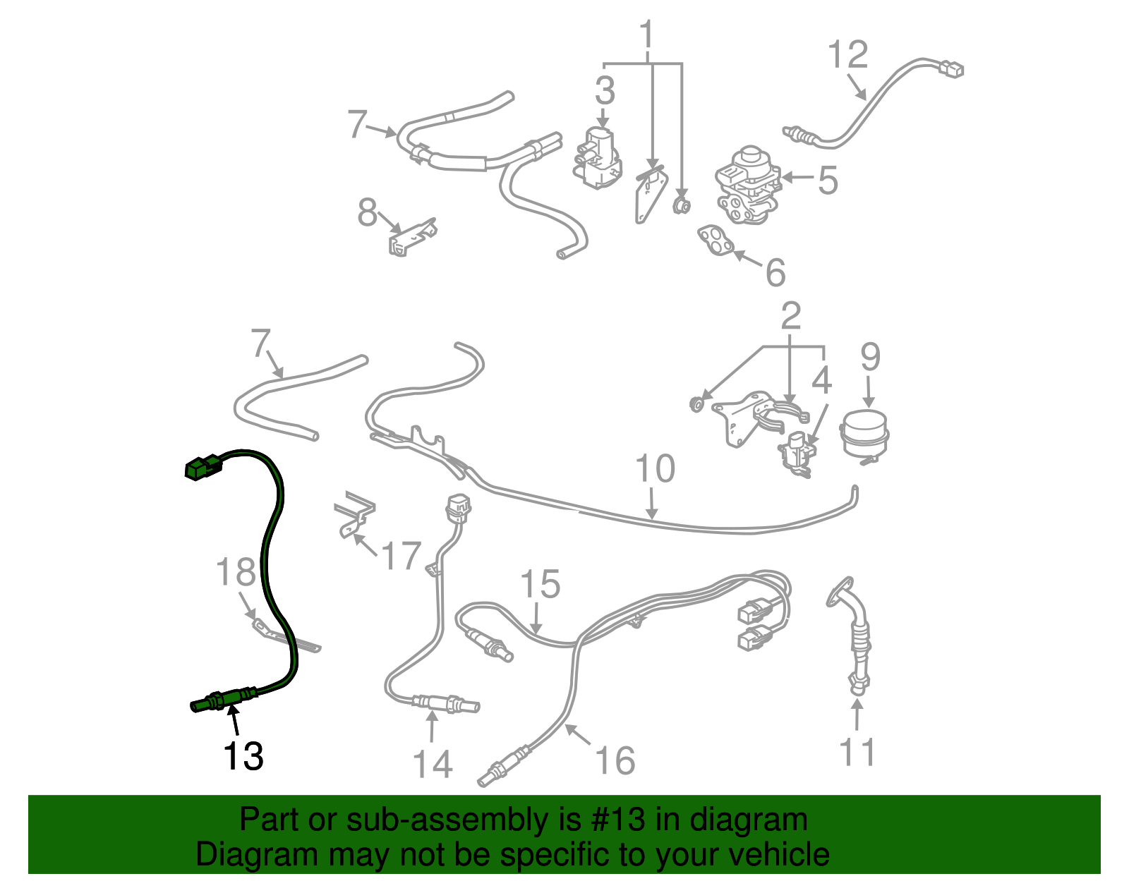 2004-2006 Mitsubishi Montero Oxygen Sensor MN158670 | OEM Parts Online