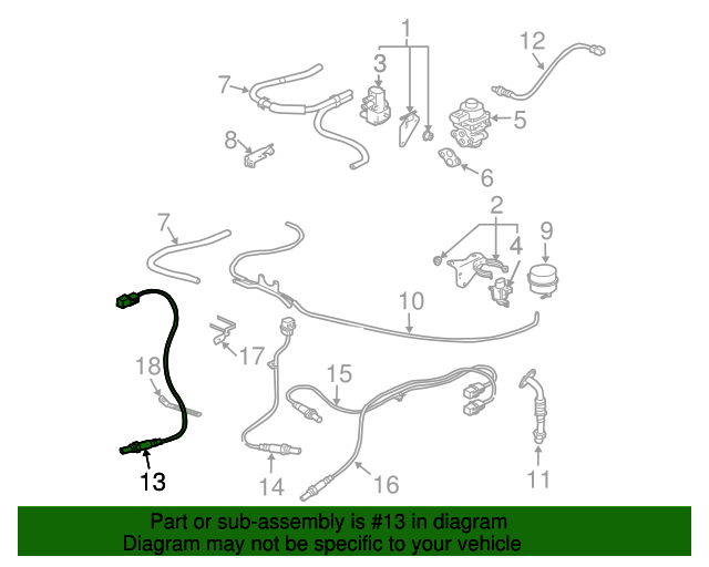 MN158670 - Oxygen Sensor 2004-2006 Mitsubishi Montero | Mitsubishi ...