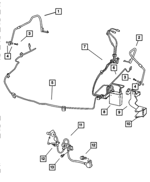 2001-2004 Mopar Brake Lines Tube Bundle 4779065AB | Mopar Estores
