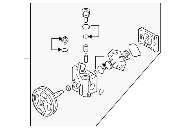 2007-2012 Mazda CX-7 Power Steering Pump EG21-32-600A | RealMazdaParts.com