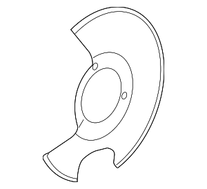Genuine OEM Front Driver Side Brake Shield Part# 23334436 Fits 2017 ...