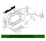 2014-2020 Nissan Rogue Radiator Assembly Upper Bracket 21542-4BA0A ...