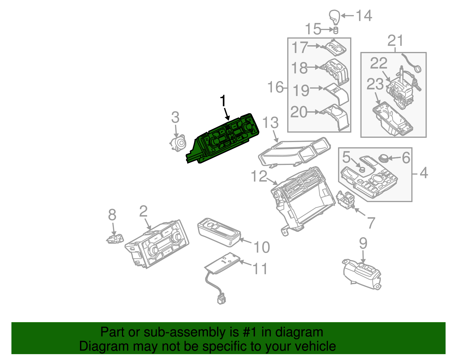 4E0-820-043-G-5PR - Heater Control 2004-2010 Audi | Audi OEM Parts