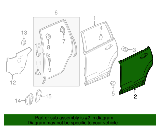 67611-TG7-315ZZ - Door Outer Panel 2016-2023 Honda | AutoNation Parts