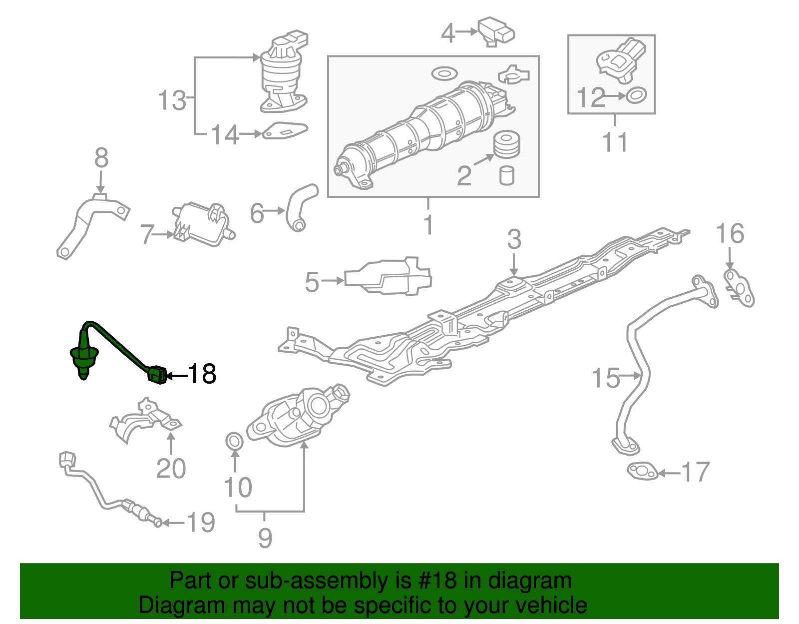 36531-R1A-A01 - 2012-2022 Honda - Sensor Air Fuel Ratio | Honda Parts Guys