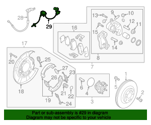 59930-B1050 - ABS Wheel Speed Sensor 2015-2017 Hyundai | AutoNation Parts
