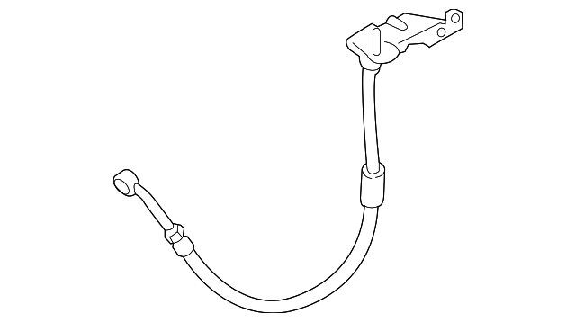 Hyundai - 58738-B1000 - Brake Hose - 2015-2020 Hyundai | OEM Hyundai ...