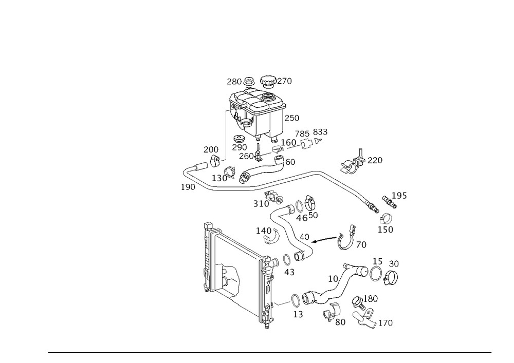 209-501-15-82 - Hose 2006-2009 Mercedes-Benz CLK350 | Mercedes-Benz USA ...