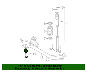 48725-47030 - Axle Bushing - 2010-2015 Toyota | Lithia Toyota Parts