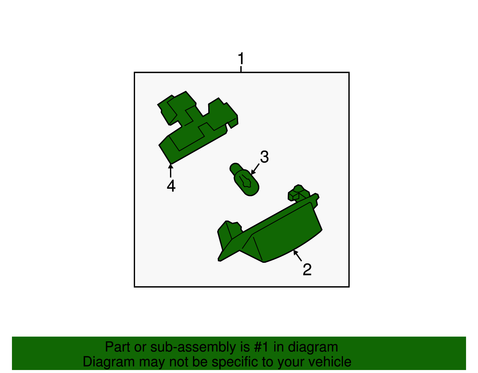 8341A009 - License Lamp 2007-2024 Mitsubishi | Mitsubishi Direct Parts