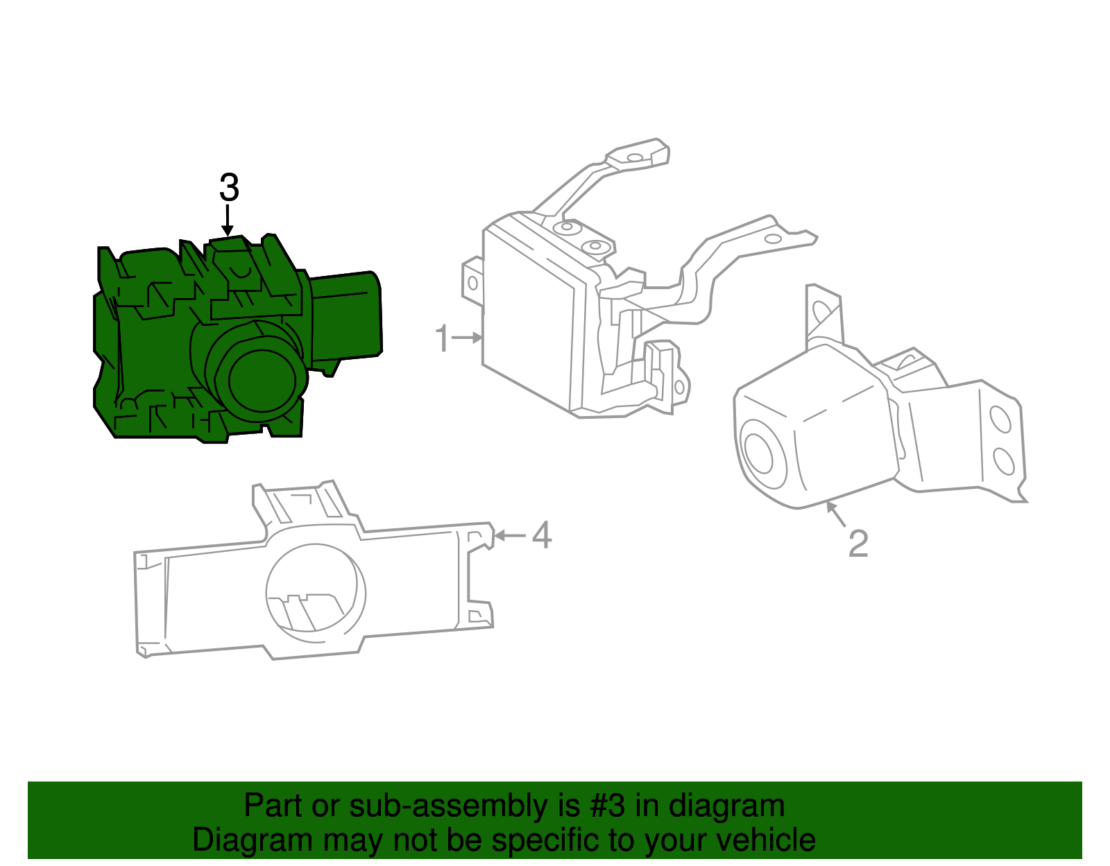 2017-2019 Toyota Highlander Park Sensor 89341-0E020-C0 | OEM Parts Online
