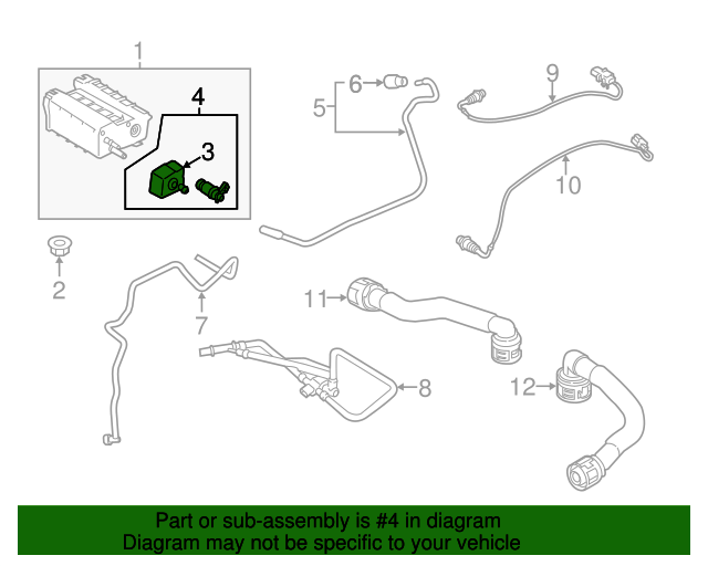 Genuine OEM Ford - Purge Control Valve C1BZ-9C915-A | OEM Ford Parts ...