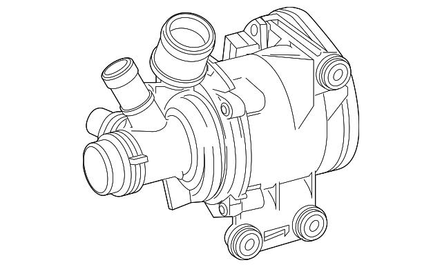 256-200-14-00 - Exchange Coolant Pump Mercedes-Benz USA Parts