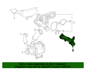 256-203-39-00 - Water Pipe 2019-2023 Mercedes-Benz | AutoNationParts.com
